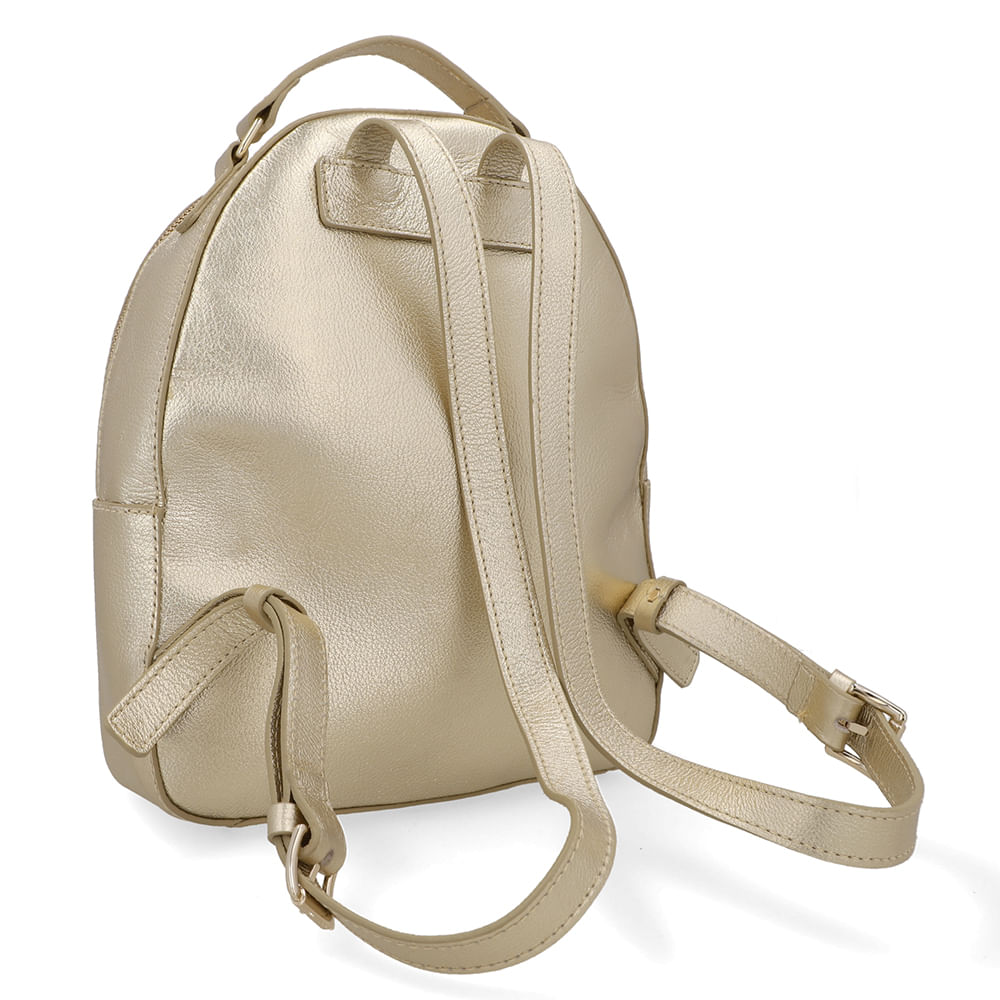 Mochila Couro Dourada Matelassê Bolsa Frontal - Loja Online | Usaflex ...